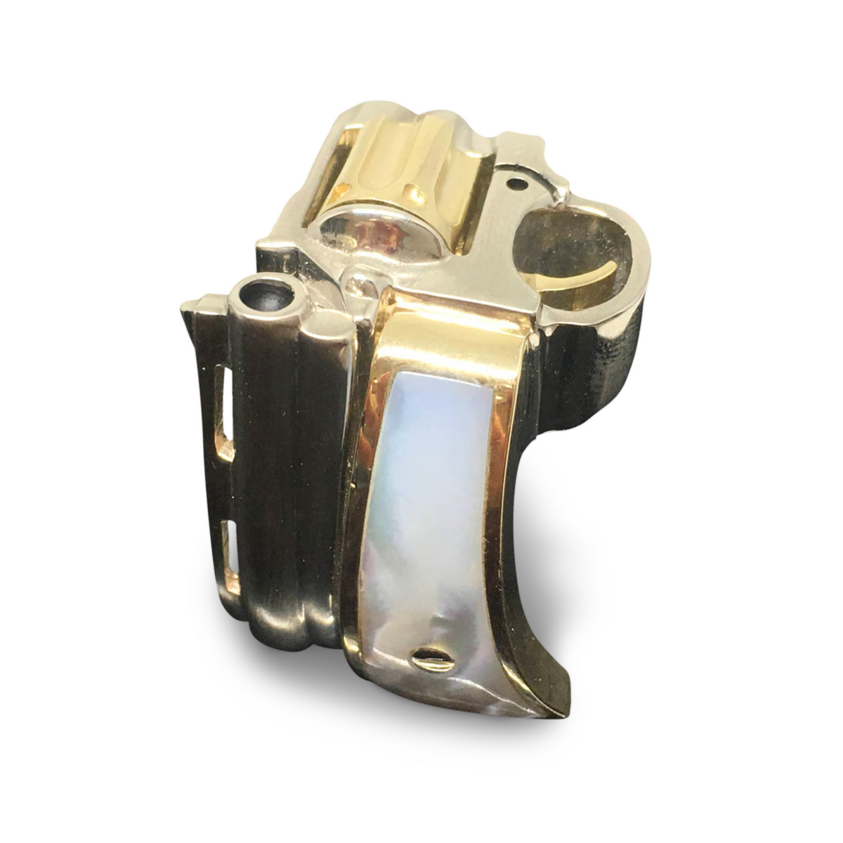 Gun Ring - Men's Two Tone Revolver Ring - 14K – Outshine Design